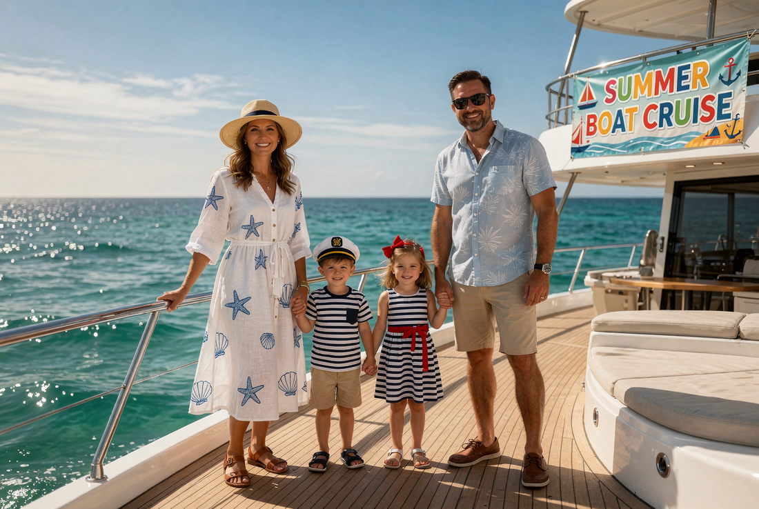 Summer Boat Cruise Outfits for Women, Men, and Kids – The Complete Fam ...