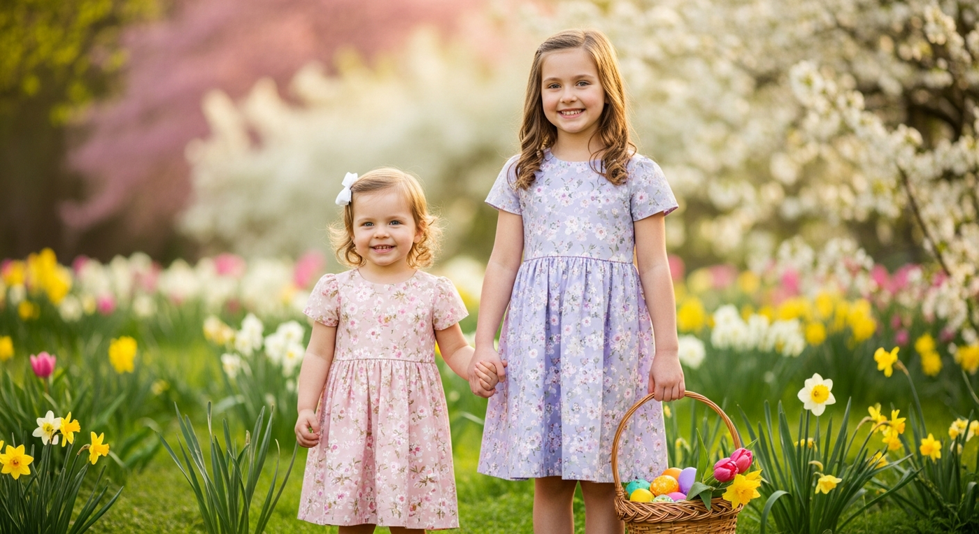 Girls Matching Easter Dresses 2026: 10 Cutest Sister Styles - PatPat