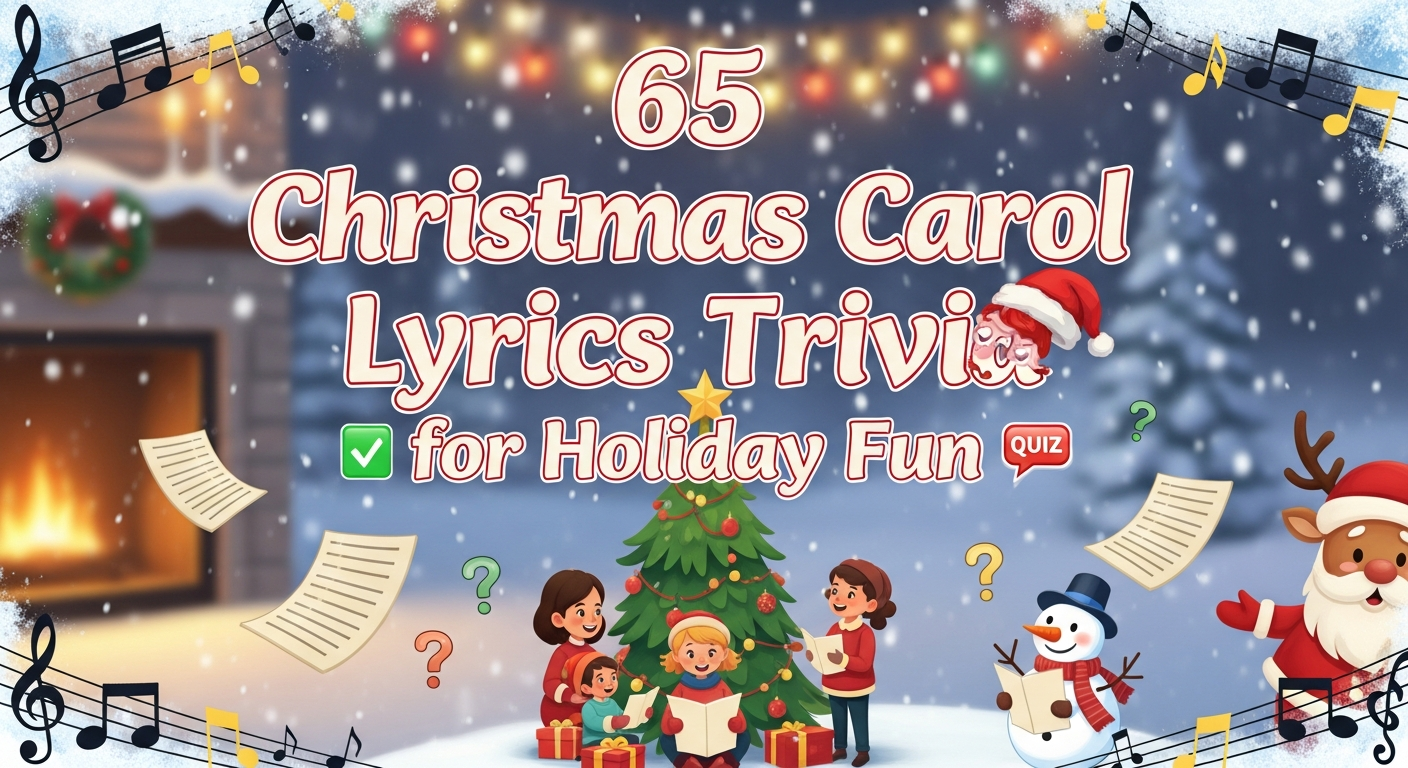 65 Christmas Carol Lyrics Trivia for Holiday Sing-Alongs - PatPat