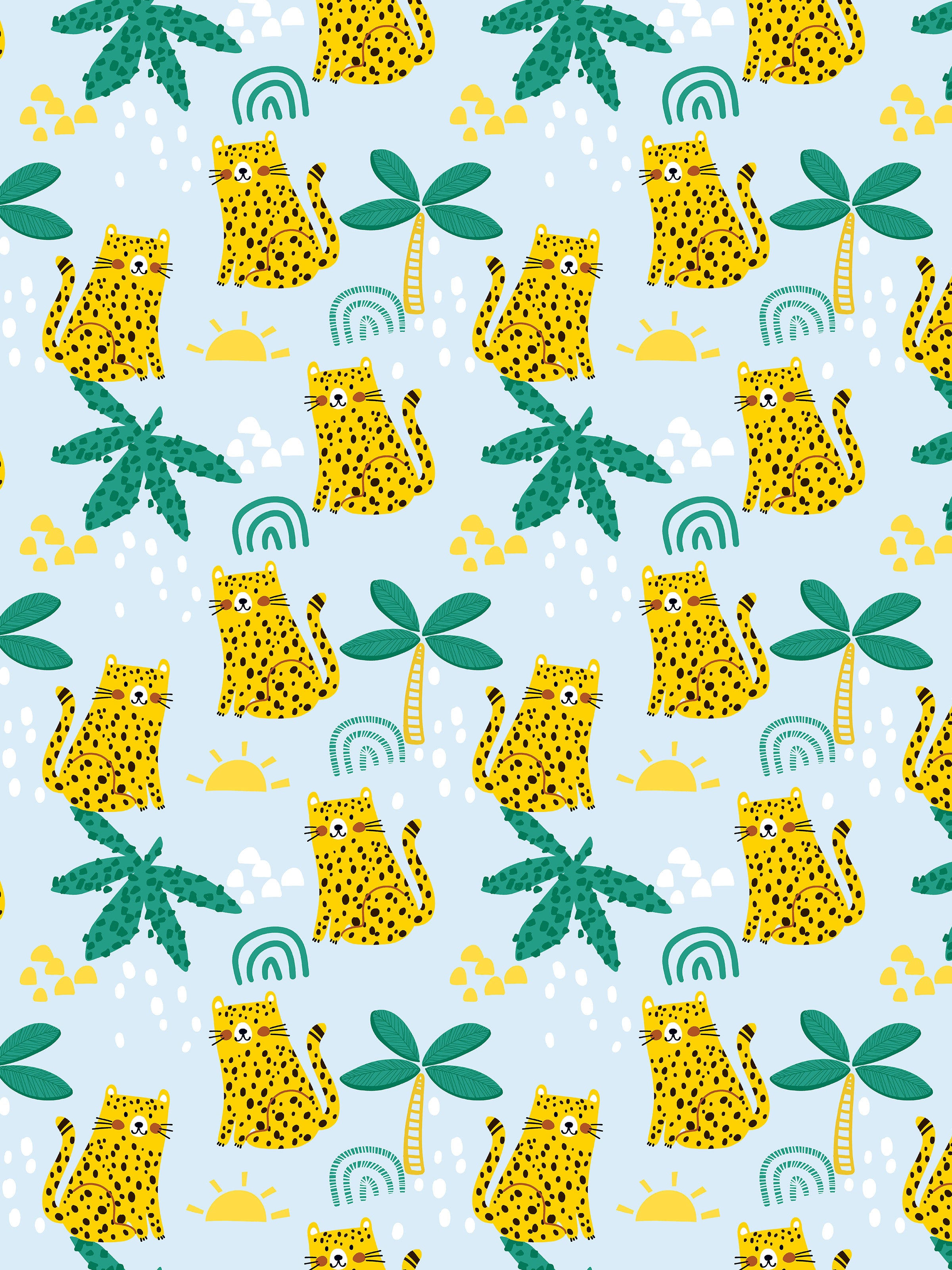 Bamboo Baby Boy/Girl Cute Animal Printed Bodysuit Turquoise - PatPat